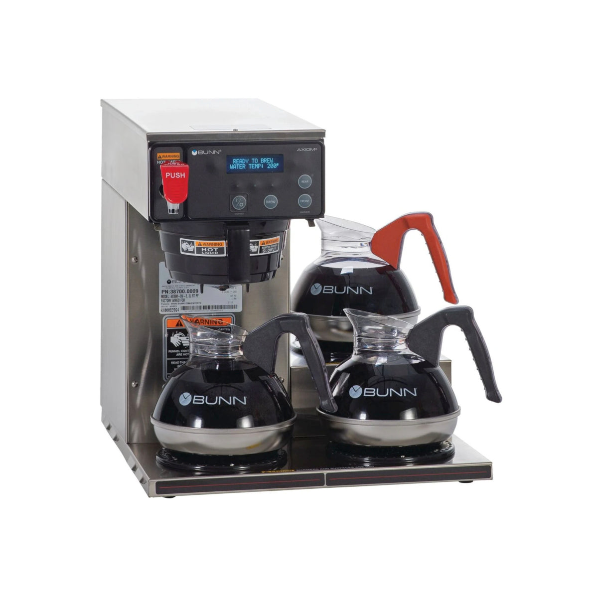 BUNN - Axiom-15-3 12 Cup Automatic Coffee Brewer w/ 3 Warmers – The ...