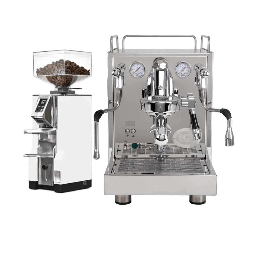 ECM Mechanika Max & Eureka Libra (White) Bundle – The Kitchen Barista ...