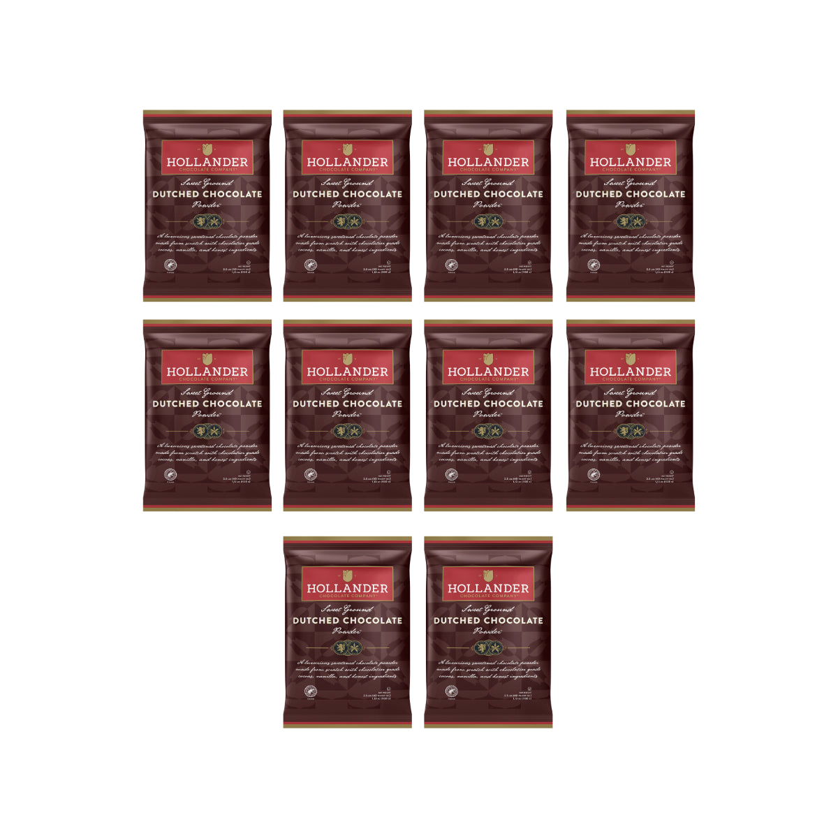 Hollander Sweet Ground Dutched Chocolate – 10 x 2.5 lb Bags – The ...