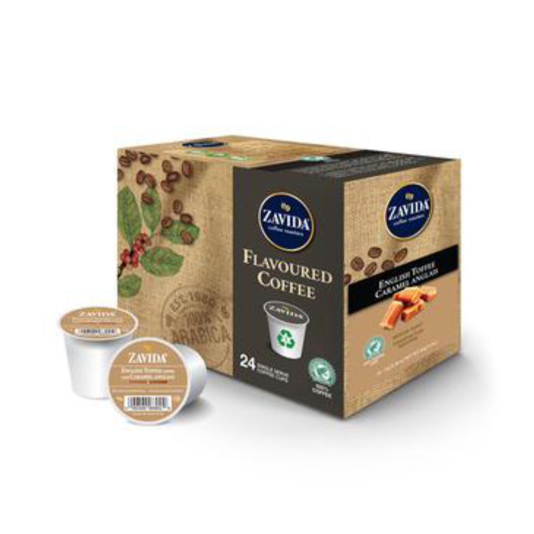 Zavida English Toffee Single-Serve Coffee Pods – The Kitchen Barista ...