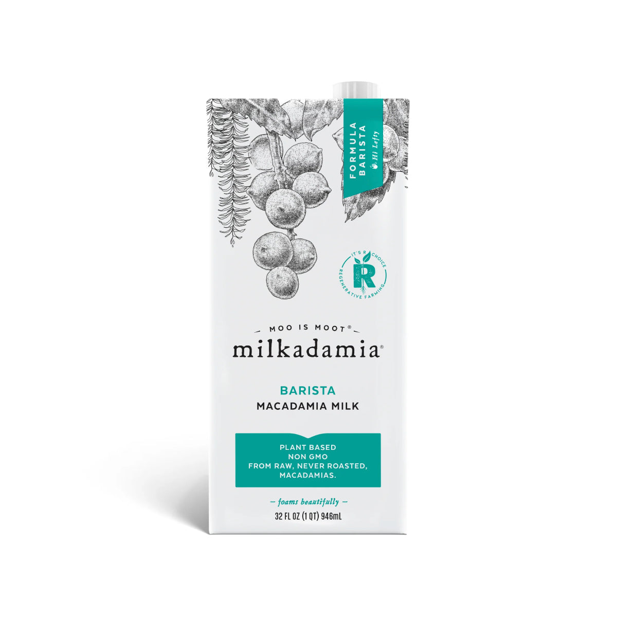 Milkadamia Barista Macadamia Milk (32 fl oz / 946ml) – The Kitchen ...