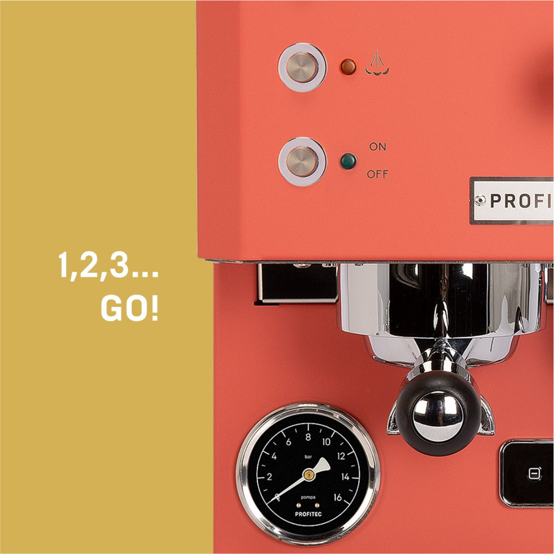 Profitec Go Espresso Machine (Red) – The Kitchen Barista & Gifts