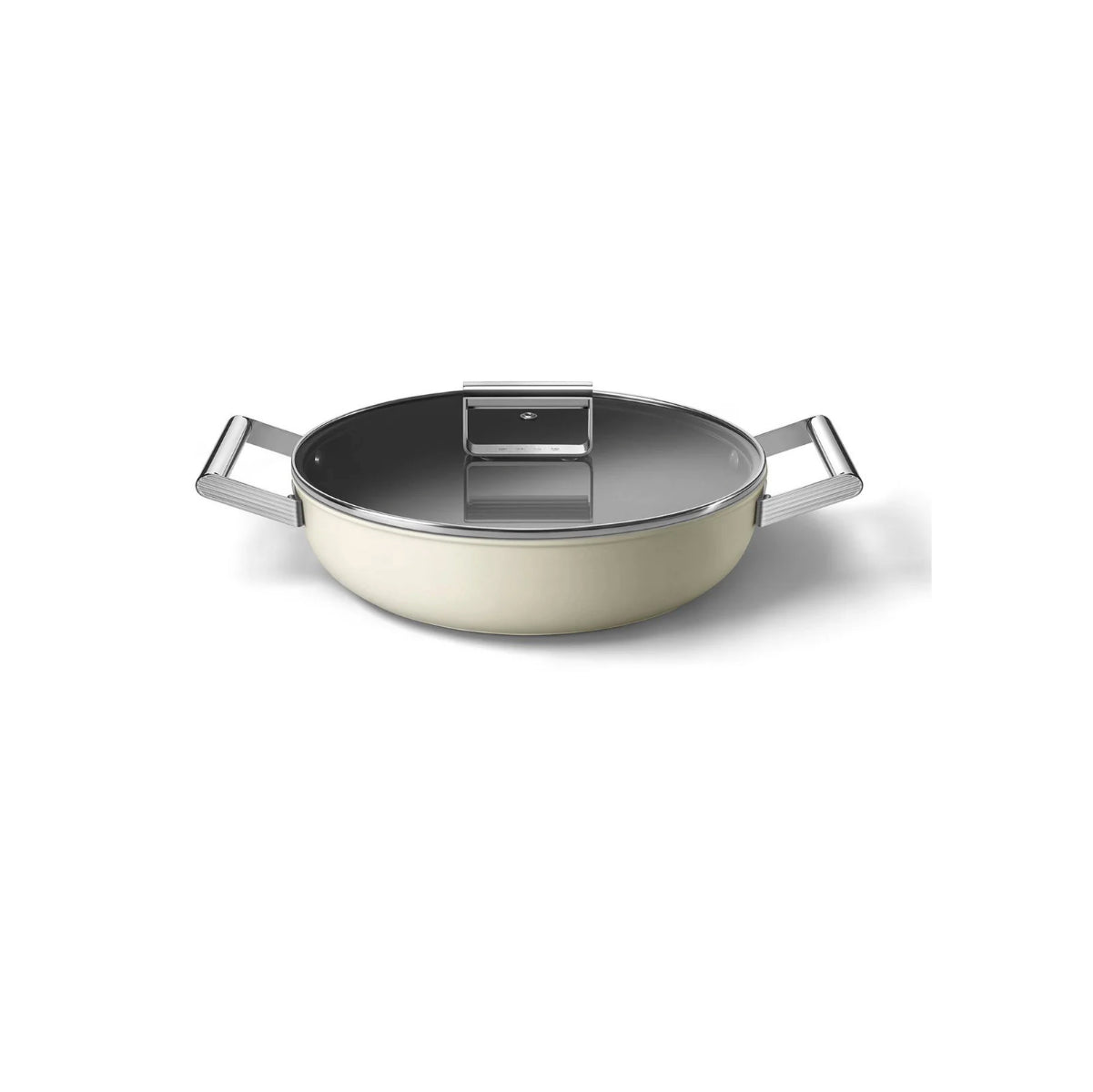 Smeg 28cm Non-Stick Deep Pan CKFD2811CRM (Cream) – The Kitchen Barista ...