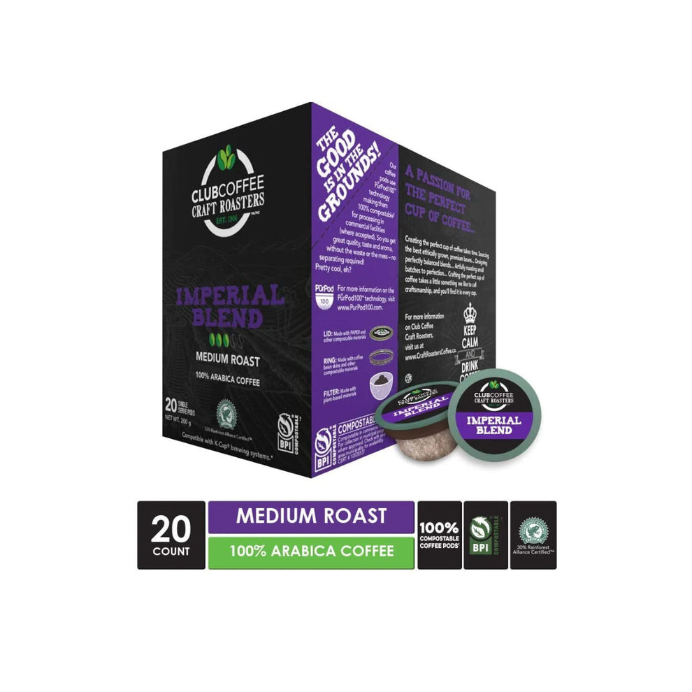 Club Coffee Craft Roasters Imperial Blend Single-Serve Coffee Pods ...